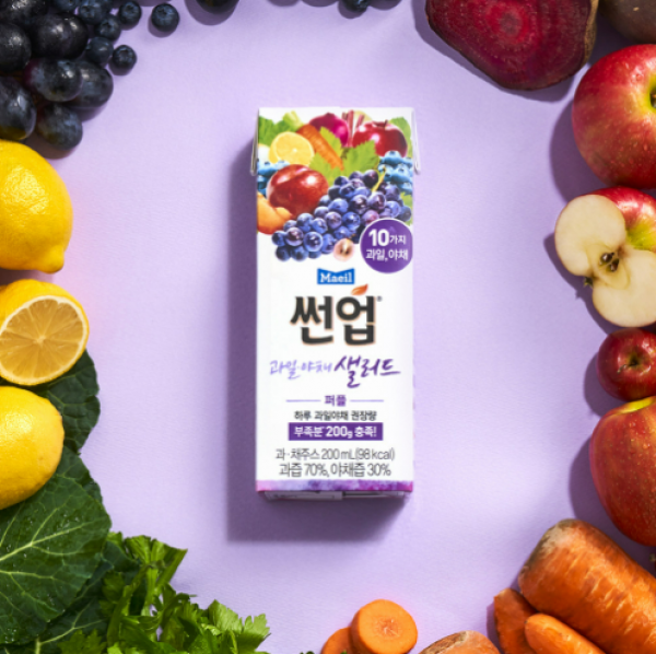 썬업 과일야채샐러드 퍼플 200ml*24 - CJ프레시마켓